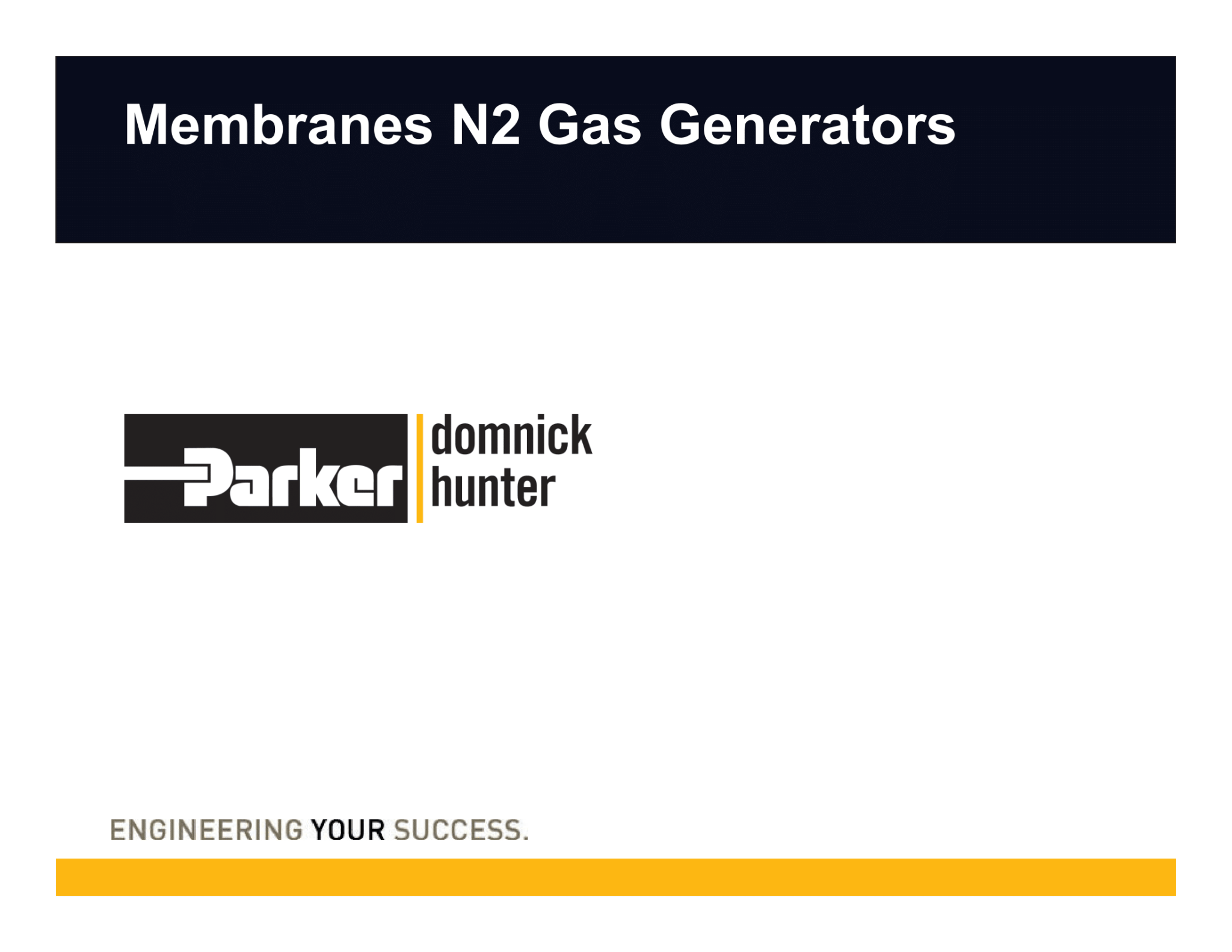 Parker Membran Azot Jeneratörleri – TAHAS